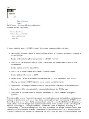 Cisco press DWDM network designs and engineering solutions