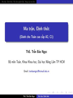 2 ma trận, định thức kho tài liệu bách khoa