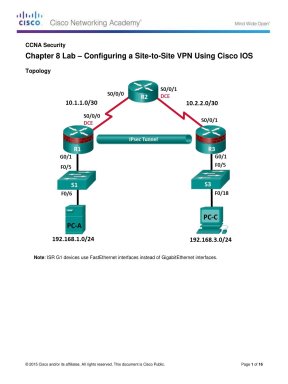 8 4 1 3 lab configure site to site VPN using CLI kho tài liệu bách khoa