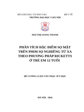 PHÂN TÍCH đặc điểm sọ mặt TRÊN PHIM sọ NGHIÊNG từ XA THEO PHƯƠNG PHÁP ...