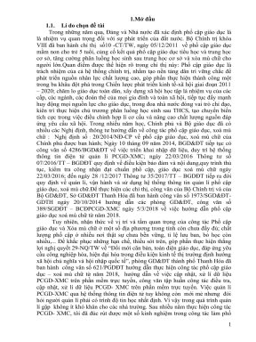 SKKN một số giải pháp chỉ đạo phối hợp điều tra, cập nhật xử lí dữ liệu PCGD XMC bậc tiểu học ...