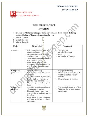 VSTEP SPEAKING PART 2