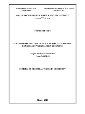 Sumary of doctoral thesis in chemistry: Study on the determination of ...