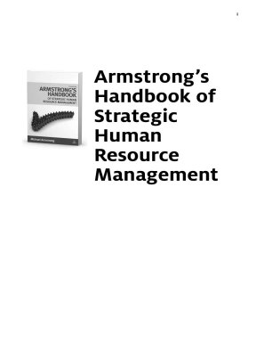 Armstrongs handbook of strategic human resource management