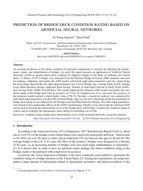 Prediction of bridge deck condition rating based on artificial neural networks