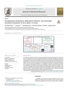 Strengthening mechanisms, deformation behavior, and anisotropic mechanical properties of Al-Li ...