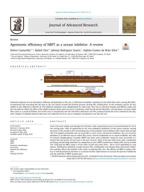 Agronomic efficiency of NBPT as a urease inhibitor: A review