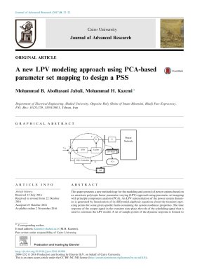 A new LPV modeling approach using PCA-based parameter set mapping to design a PSS