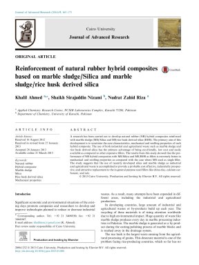 Reinforcement of natural rubber hybrid composites based on marble ...