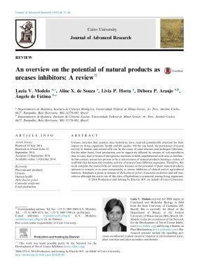 An overview on the potential of natural products as ureases inhibitors ...