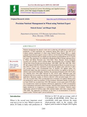 Precision nutrient management in wheat using nutrient expert