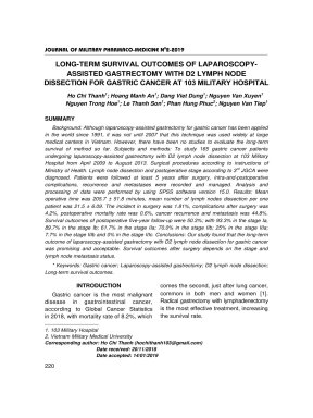 Long-term survival outcomes of laparoscopyassisted gastrectomy with D2 ...