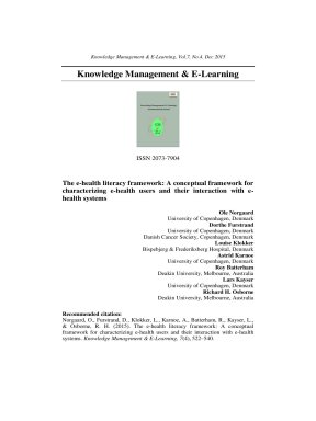 The e-health literacy framework: A conceptual framework for ...