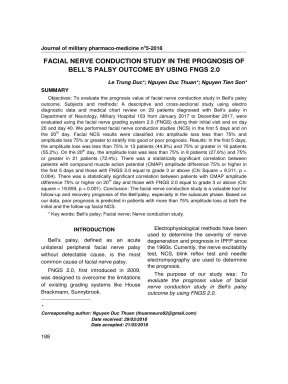 Facial nerve conduction study in the prognosis of Bell’s palsy outcomes ...