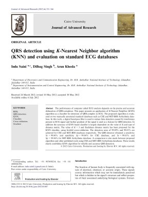 QRS detection using K-Nearest Neighbor algorithm (KNN) and evaluation ...