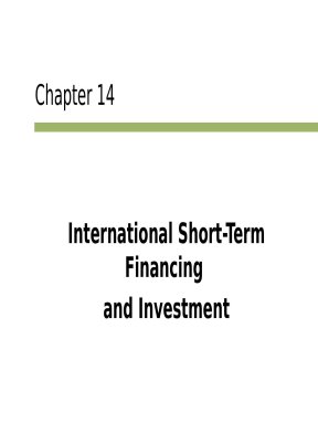 Lecture International finance: An analytical approach (3/e): Chapter 14 ...