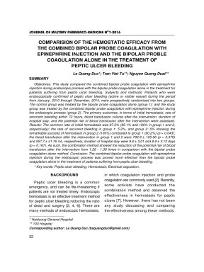 Comparision of the hemostatic efficacy from the combined bipolar probe ...