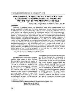 Investigation of fracture rate, fractural risk factor due to ...