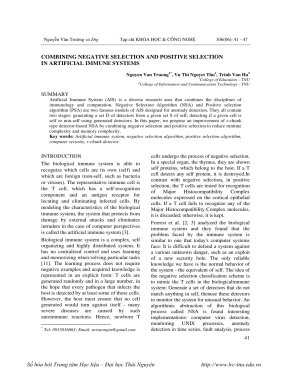 Combining negative selection and positive selection in artificial immune systems