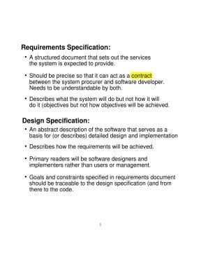 requirements notes