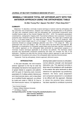 Minimally invasive total hip arthroplasty with the anterior approach ...