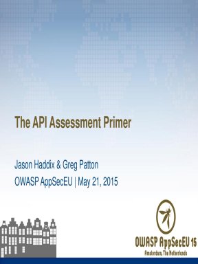 The API Assessment Primer