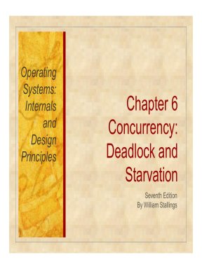 Lecture Operating systems: Internalsand design principles (7/e): Chapter 6 - William Stallings