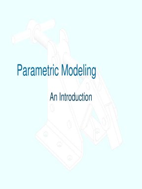Lecture Autodesk inventor: Parametric modeling - An introduction