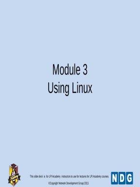 Module Linux essentials - Module 3: Using Linux