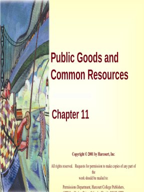 Lecture Principles of microeconomics - Chapter 11: Public goods and ...