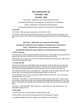 Tiêu chuẩn Quốc gia TCVN 8182:2009 - ISO 9232:2003