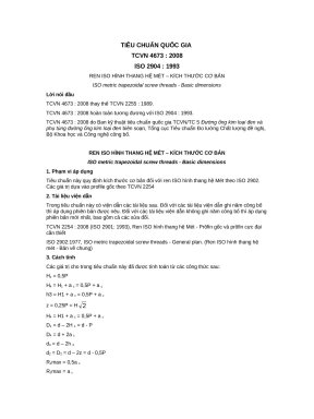 Tiêu chuẩn Việt Nam TCVN 4673:2008 - ISO 2904:1993