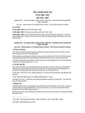 Tiêu chuẩn Quốc gia TCVN 1668:2007 - ISO 7335:1987