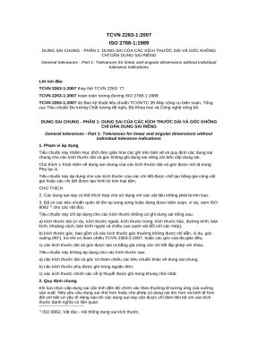 Tiêu chuẩn Quốc gia TCVN 2263-1:2007 - ISO 2768-1:1989