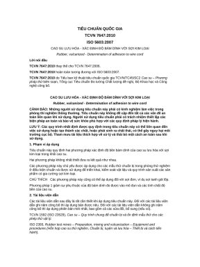 Tiêu chuẩn Quốc gia TCVN 7647:2010 - ISO 5603:2007