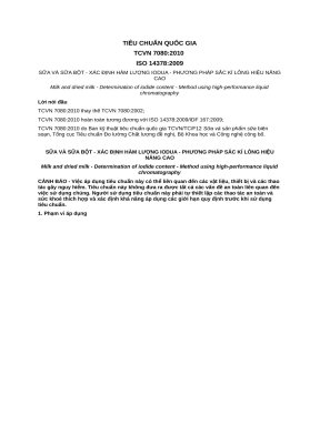 Tiêu chuẩn Quốc gia TCVN 7080:2010 - ISO 14378:2009