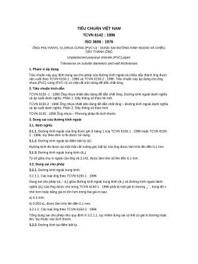 Tiêu chuẩn Việt Nam TCVN 6142:1996 - ISO 3606:1976