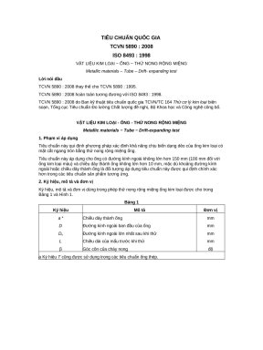 Tiêu chuẩn Quốc gia TCVN 5890:2008 - ISO 8493:1998