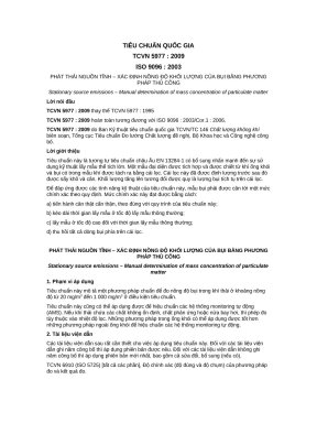 Tiêu chuẩn Quốc gia TCVN 5977:2009 - ISO 9096:2003