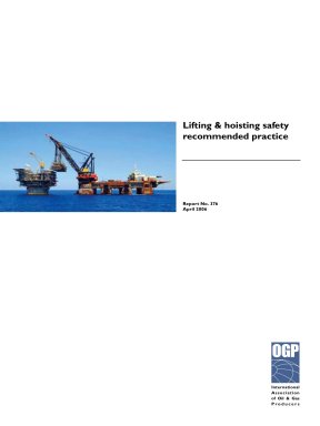 Lifting & hoisting safety recommended practice