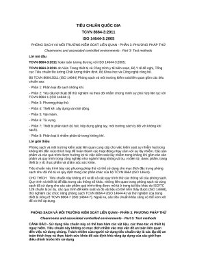 Tiêu chuẩn Quốc gia TCVN 8664-3:2011 - ISO 14644-3:2005