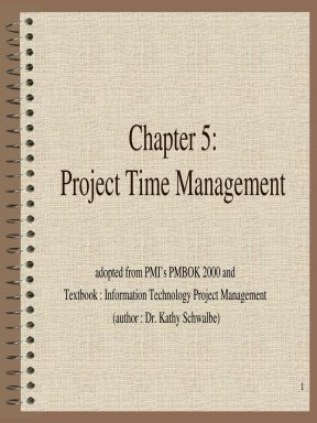 Lecture Information technology project management - Chapter 5: Project ...