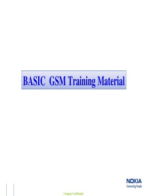 Basic GSM Training Material