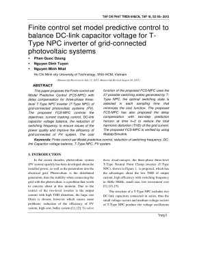 Finite control set model predictive control to balance DC-link ...