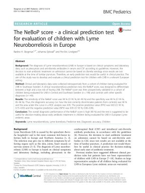 The NeBoP score - a clinical prediction test for evaluation of children ...