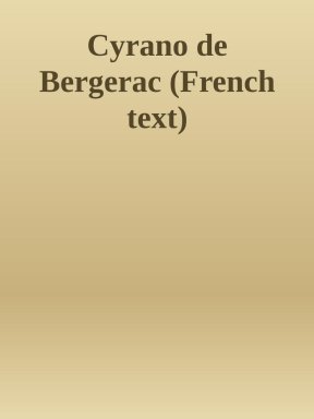Cyrano de bergerac french text