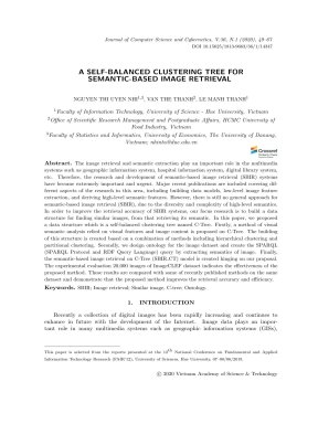 A self-balanced clustering tree for semantic-based image retrieval