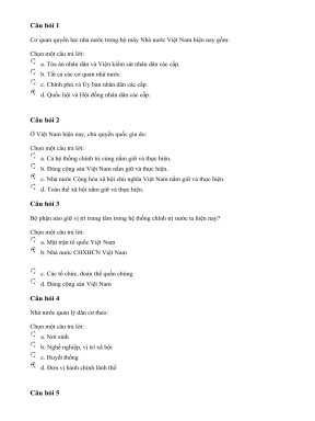 Trọn gói Bài tập trac nghiem + Đáp án Phap luat dai cuong Ehou (Luyện tập, kiểm tra và thi)