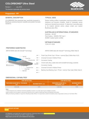 190729 Colorbond Ultra TDS DRAFT