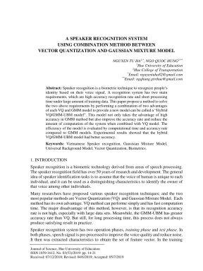 A speaker recognition system using combination method between vector quantization and gaussian ...